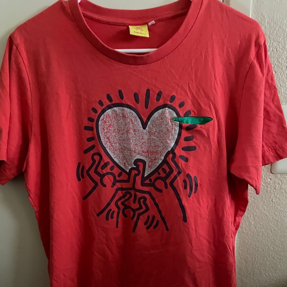 Rare Vintage Keith Haring “Happy Heart Together” Sing… - Gem